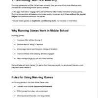 Middle School Track Training Plan – ACE Method Coaching